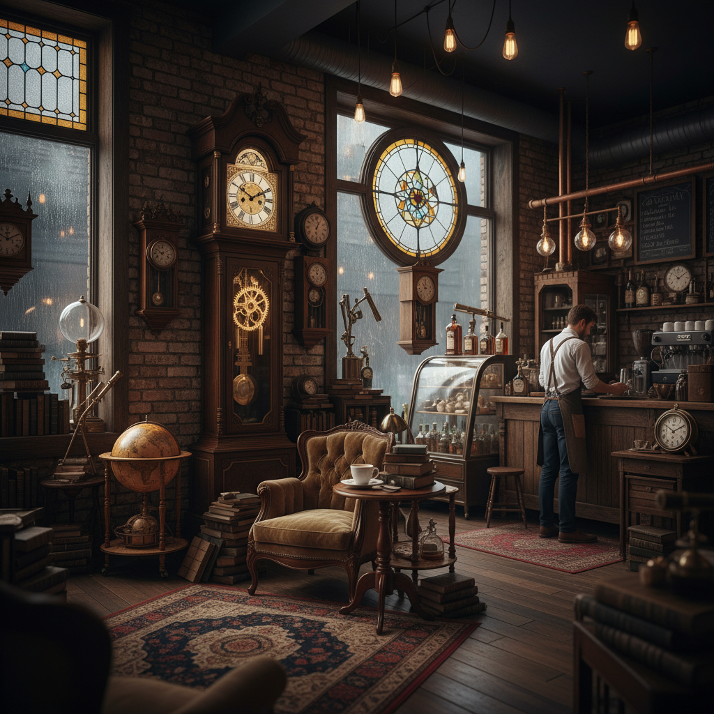 You Won't Believe What's Inside Chicago's Hidden Time Machine Coffee Shop